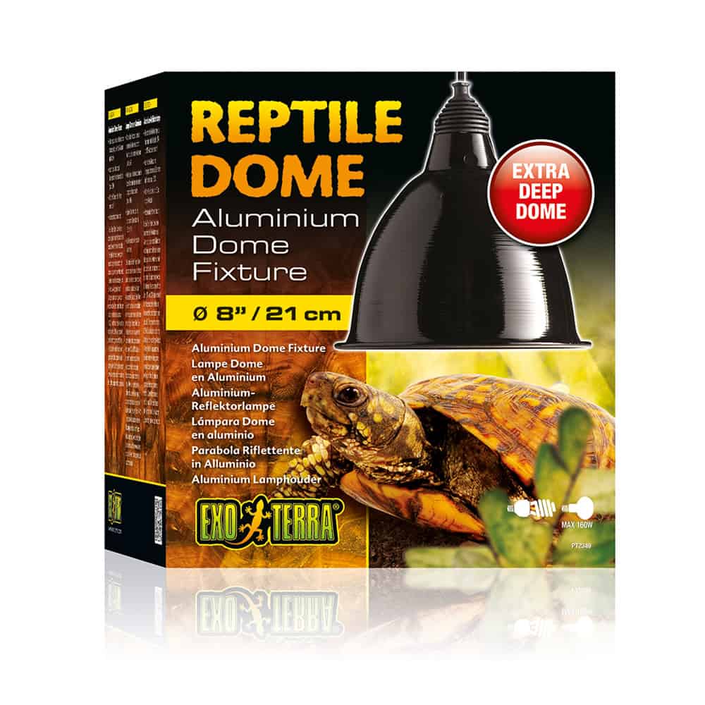 Exo Terra Reptile Aluminum Dome Fixture - Underground Reptiles