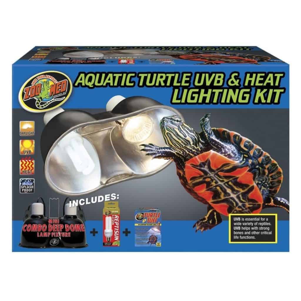 Zoo Med Aquatic Turtle UVB & Heat Lighting Kit - Underground Reptiles