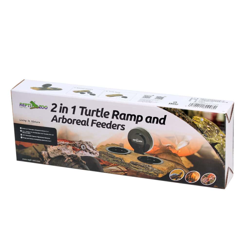 Repti Zoo 2 in 1 Turtle Ramp And Arboreal Feeders - Underground Reptiles