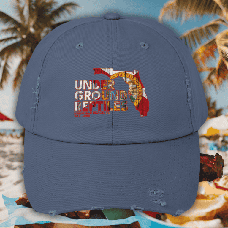 Florida Flag Distressed Hat - Underground Reptiles